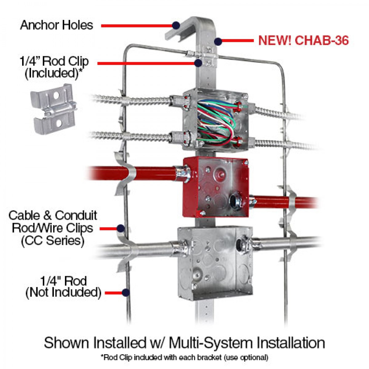 CEILING HANGING ADJUSTABLE BRACKETS